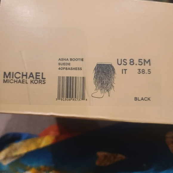 Michael Kors | Shoes | Brand New Michael Kors Asha Suede Feather Booties | Poshmark